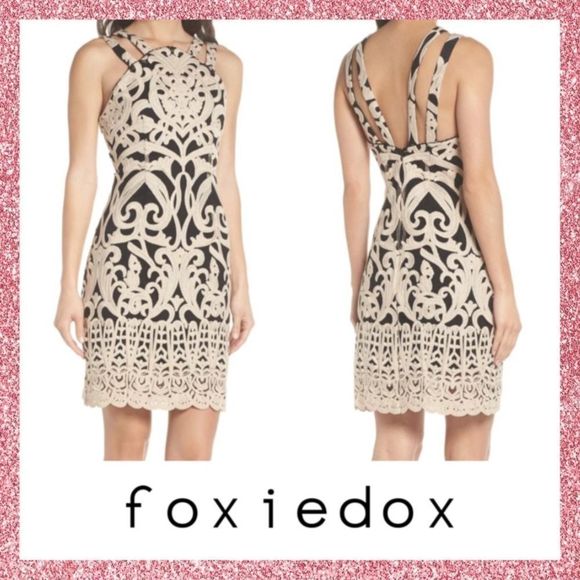 foxiedox | Dresses | Nwtfoxiedoxanthro Embroidered Minidress Medium M ...